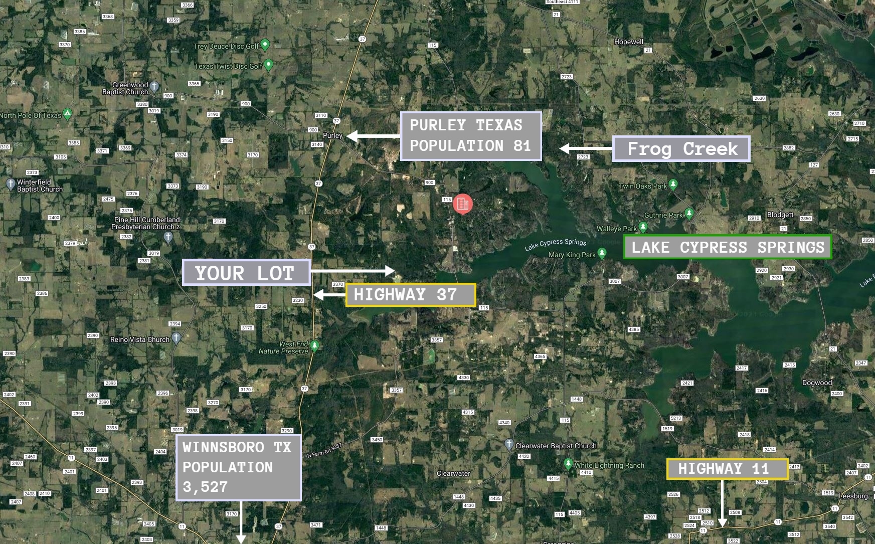 14027 - 0.07 Acre - Albatros Drive, Winnsboro, TX 75494 - Land Direct USA